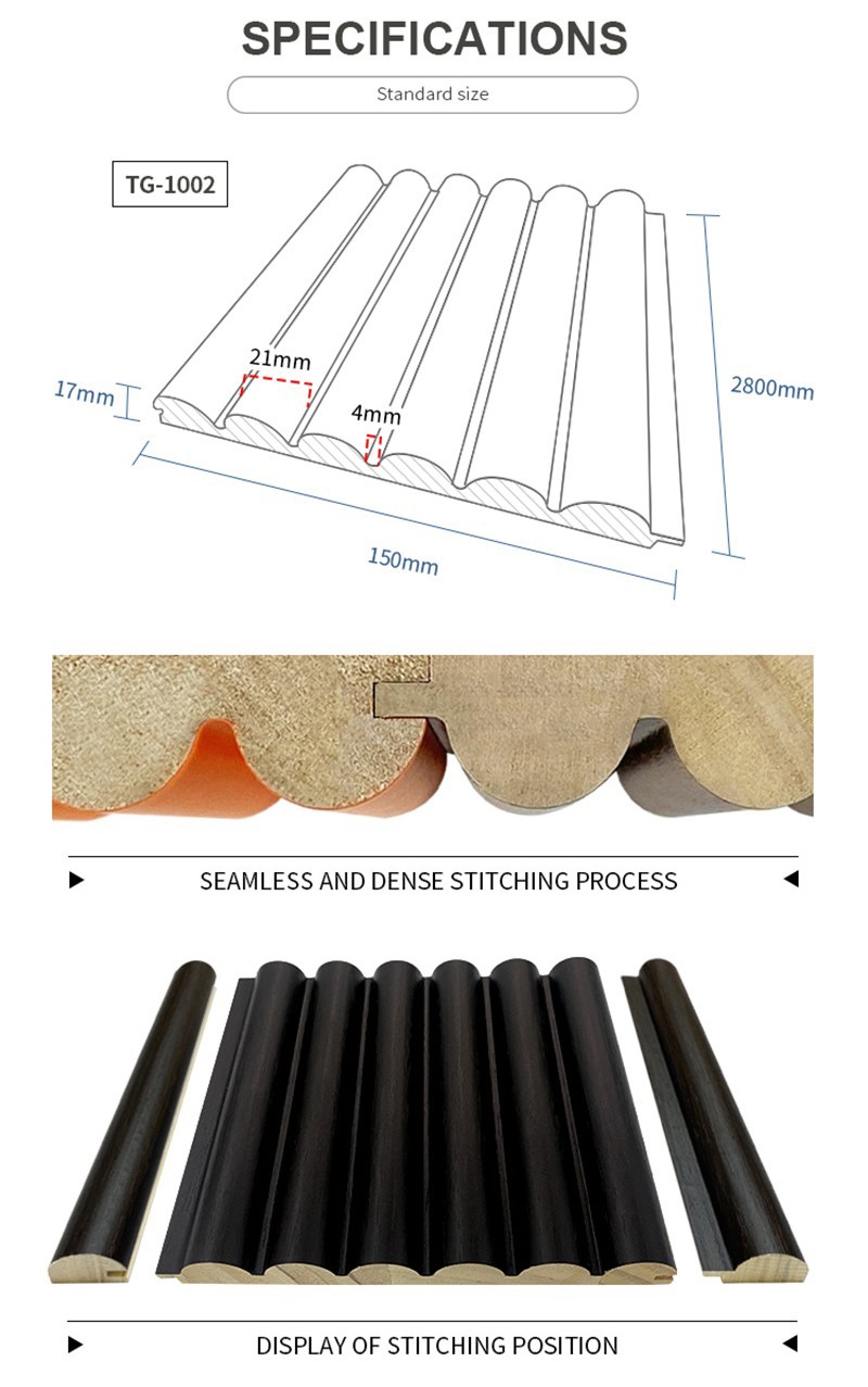 Curved Solid Wooden Fluted Panels - EduPark | Playground & Sports ...