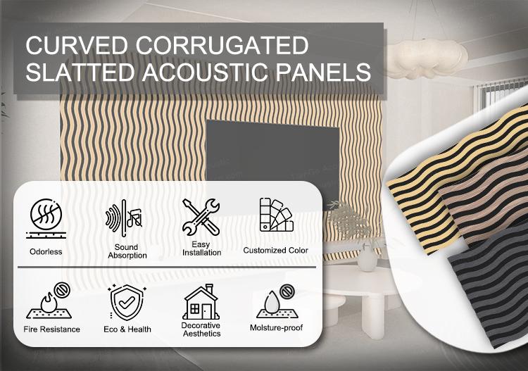 Curved Corrugated Slatted Acoustic Panels - EduPark | Playground ...